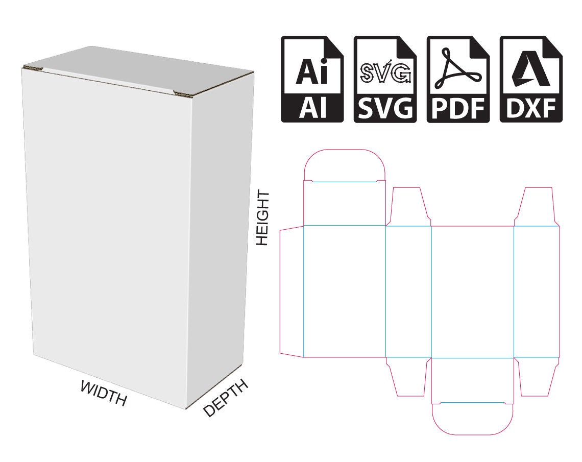 Soap Box SVG Templates Vector Files, Soap Box Packaging SVG, Custom ...
