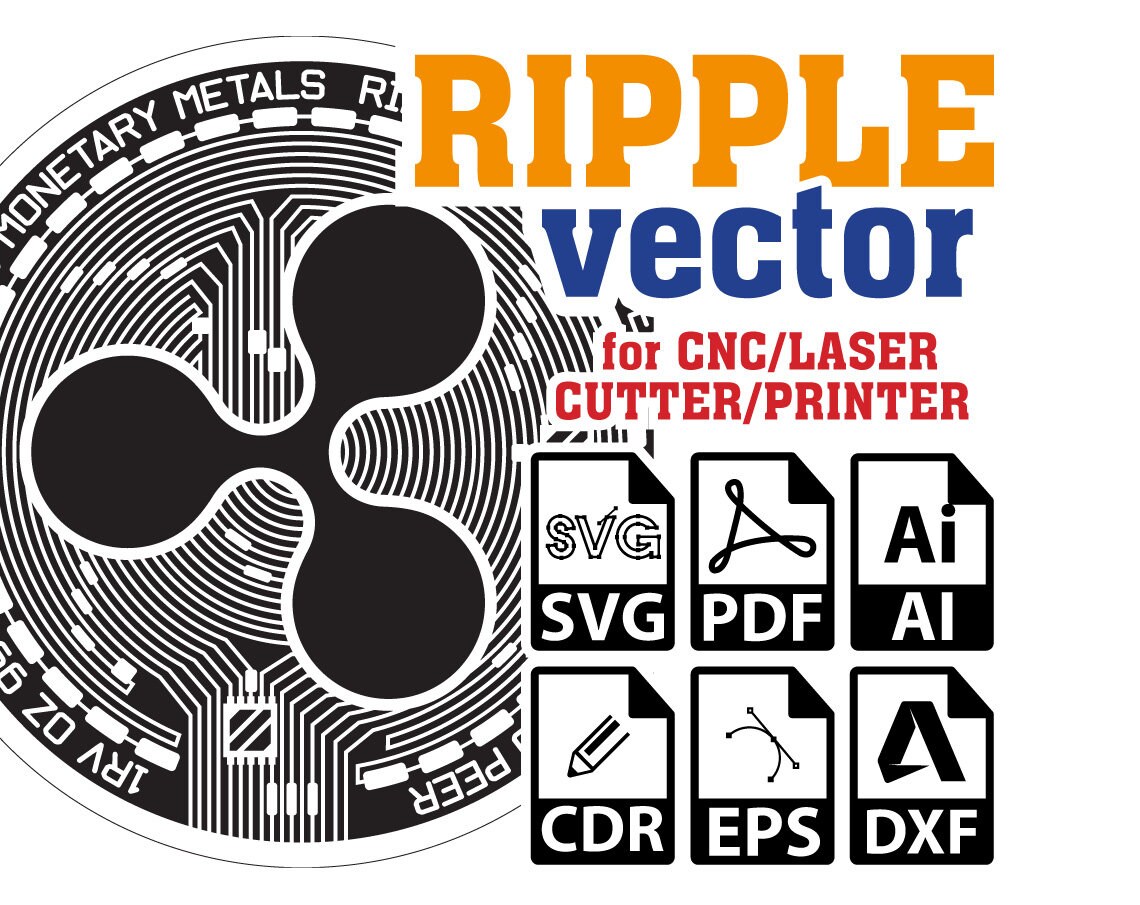 Ripple Svg Vector Ripple Vector for CNC Laser Cutter - Etsy