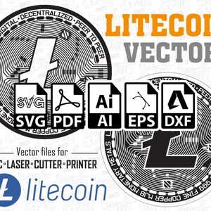 Litecoin Svg Vector, Litecoin Vector for CNC, Laser, Cutter, Printer ...