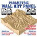 Parametric Wall Art SVG, Parametric Wall Art Panel DXF, Sliced Panel Template Svg, Parametric ...