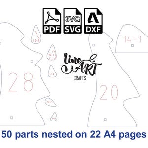 Moai Statue Sliced Sculpture 4mm Vector Template, Moai Sculpture Laser ...