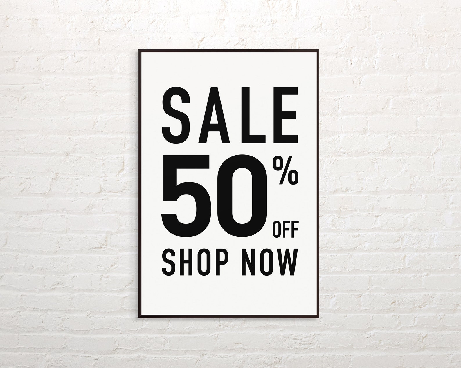 SALE 50% Off, Sign Download for Retail Shops or Boutiques, Small ...