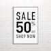 SALE 50% Off, Sign Download for Retail Shops or Boutiques, Small ...