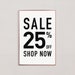 SALE 25% Off, Sign Download for Retail Shops or Boutiques, Small ...
