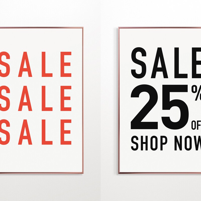 25% off Sale Sign - Etsy