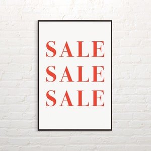 SALE, Sign Download for Retail Shops / Boutiques, Small Business Supply ...