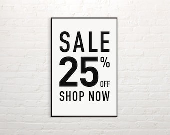 SALE 40% Off, Sign Download for Retail Shops or Boutiques, Small ...
