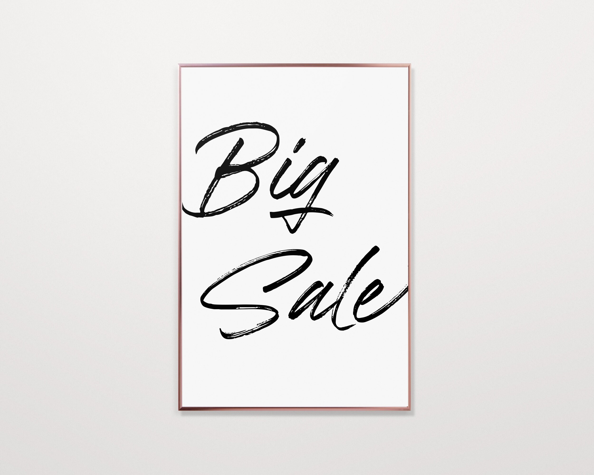 BIG SALE, Sign Print, Small Business Supplies & Essentials, Handwriting ...