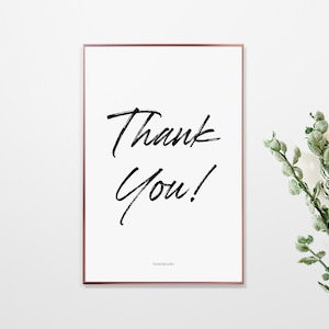 Thank You Sign Download Small Business Supply / Essential | Etsy