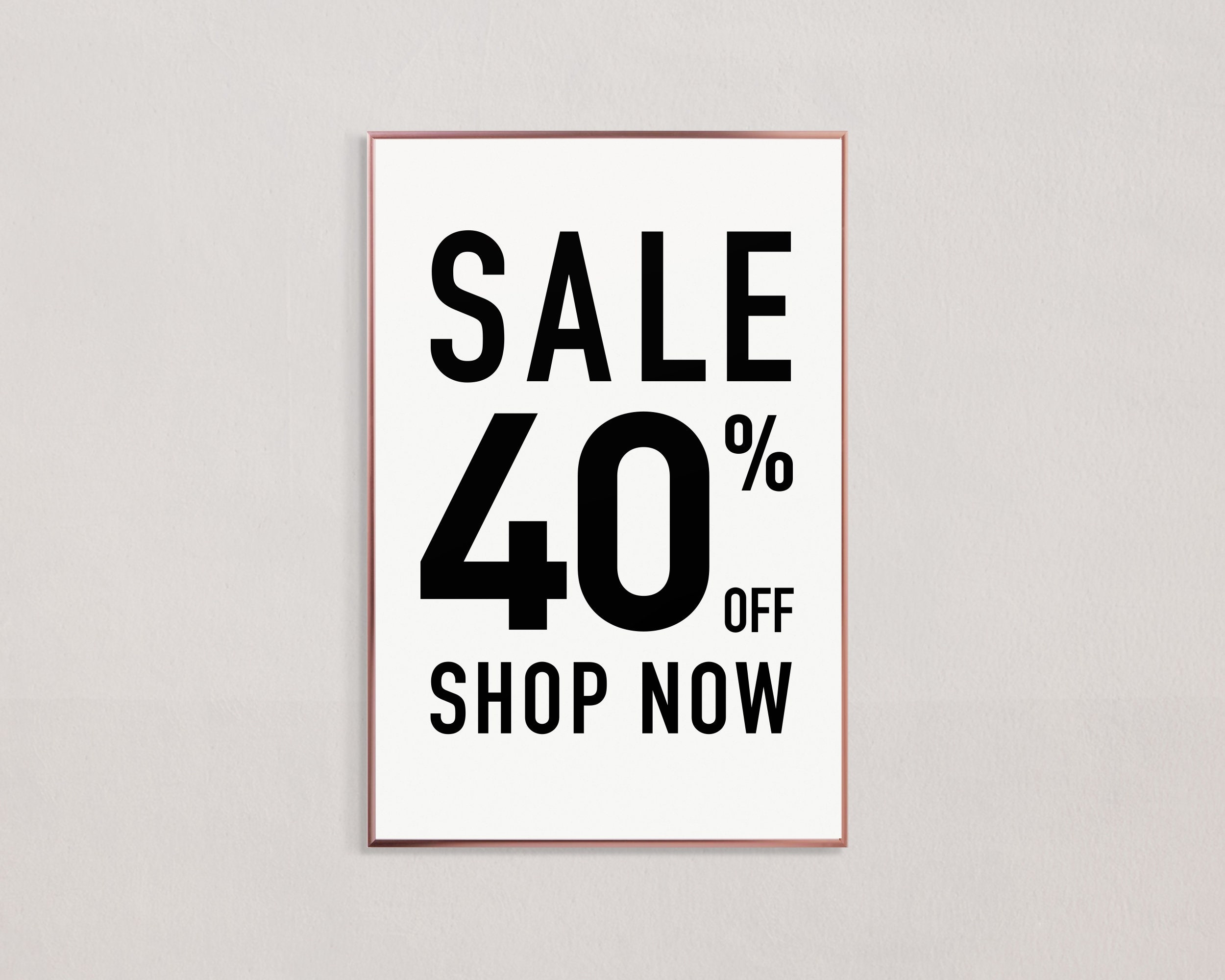 6 Set of SALE, Signs Download for Retail Shop / Boutique, Small ...