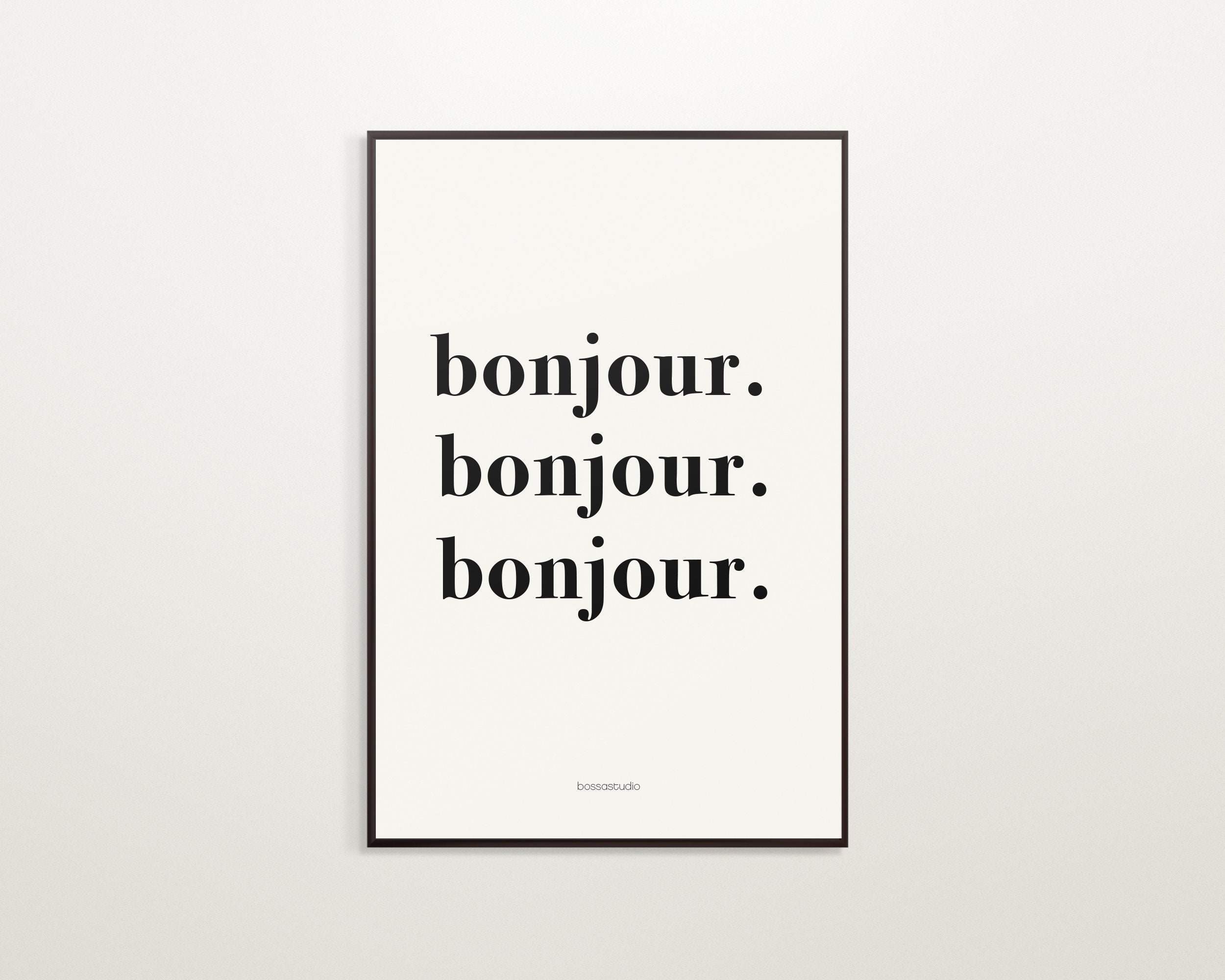 Bonjour Sign Download, Welcome Entry Greeting for Home, Retail ...