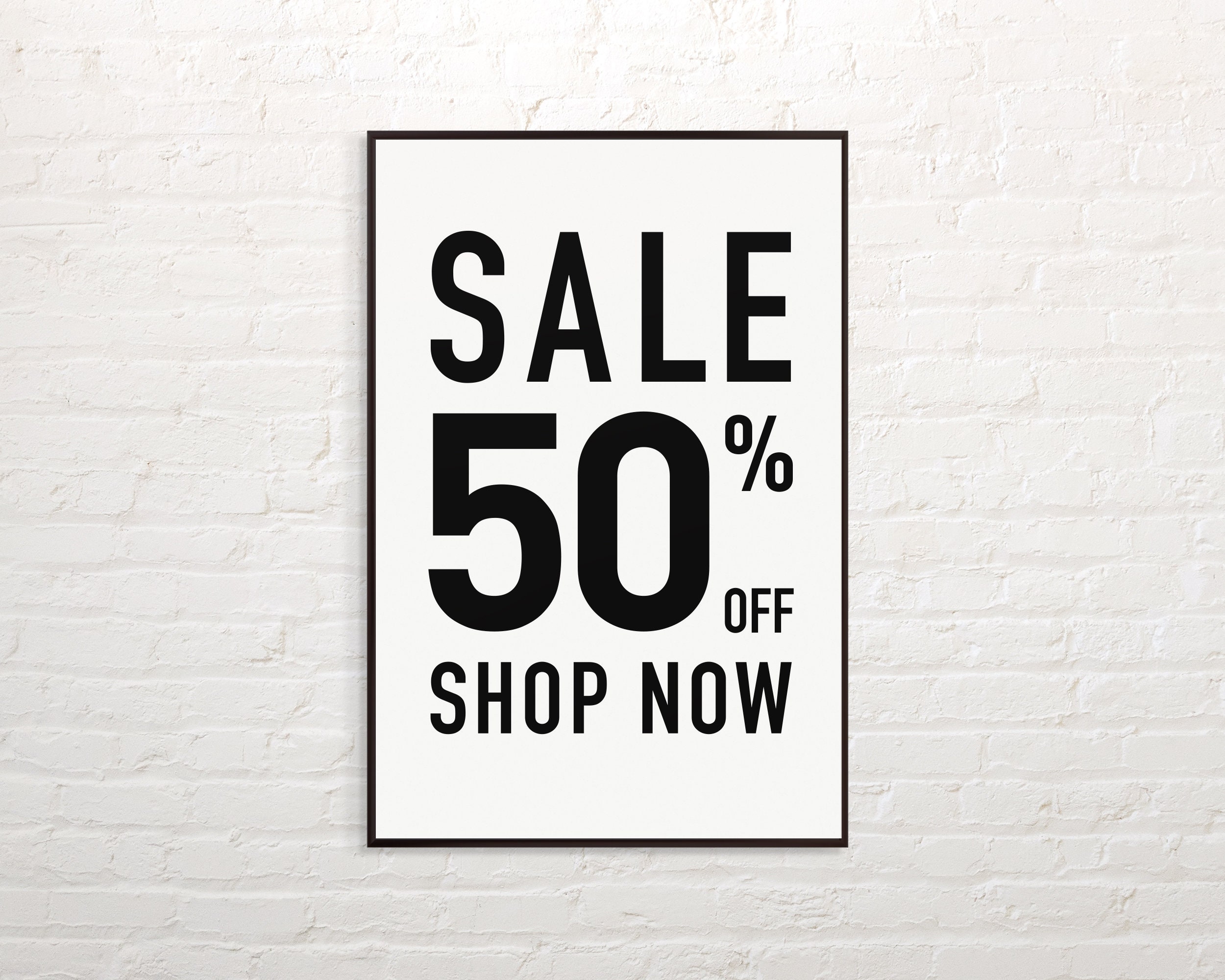 4 Set of SALE, Signs Download for Retail Shop / Boutique, Small ...