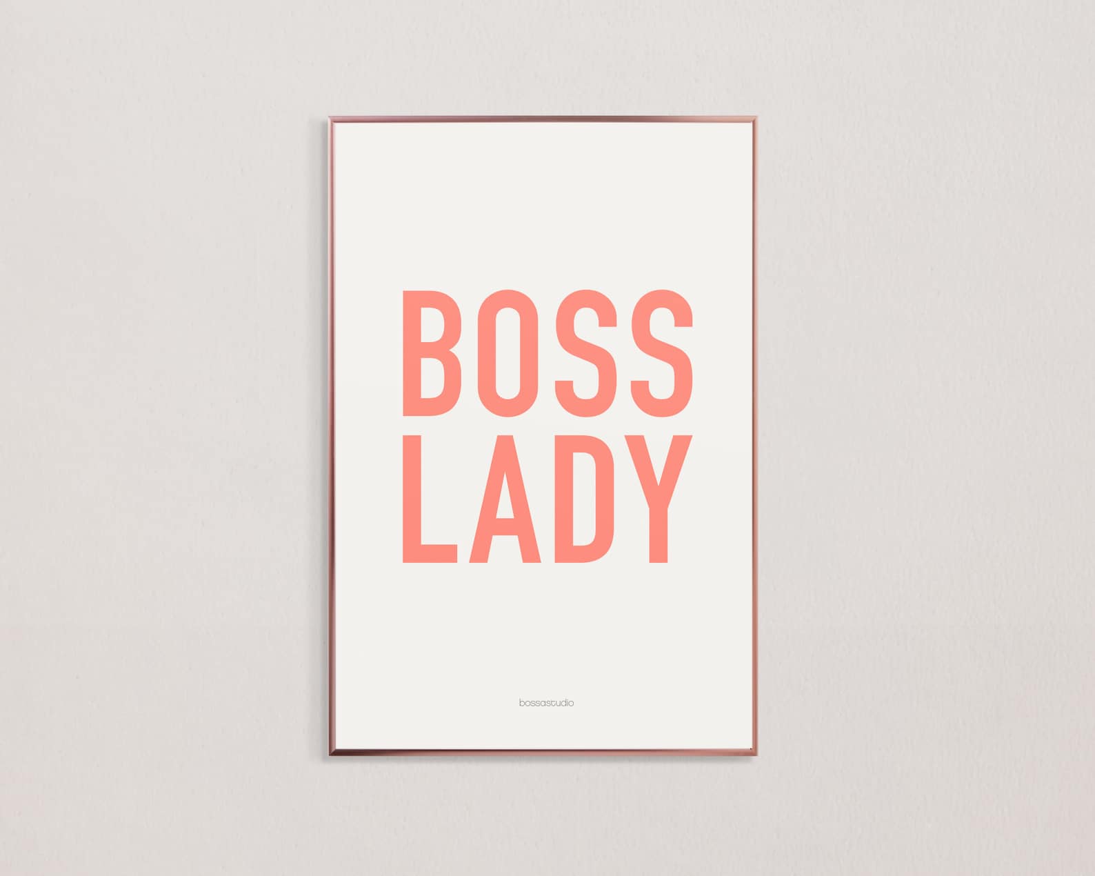 Boss Lady Sign Print, Mother's Day Gift, Home Wall Decor, Minimal Type ...