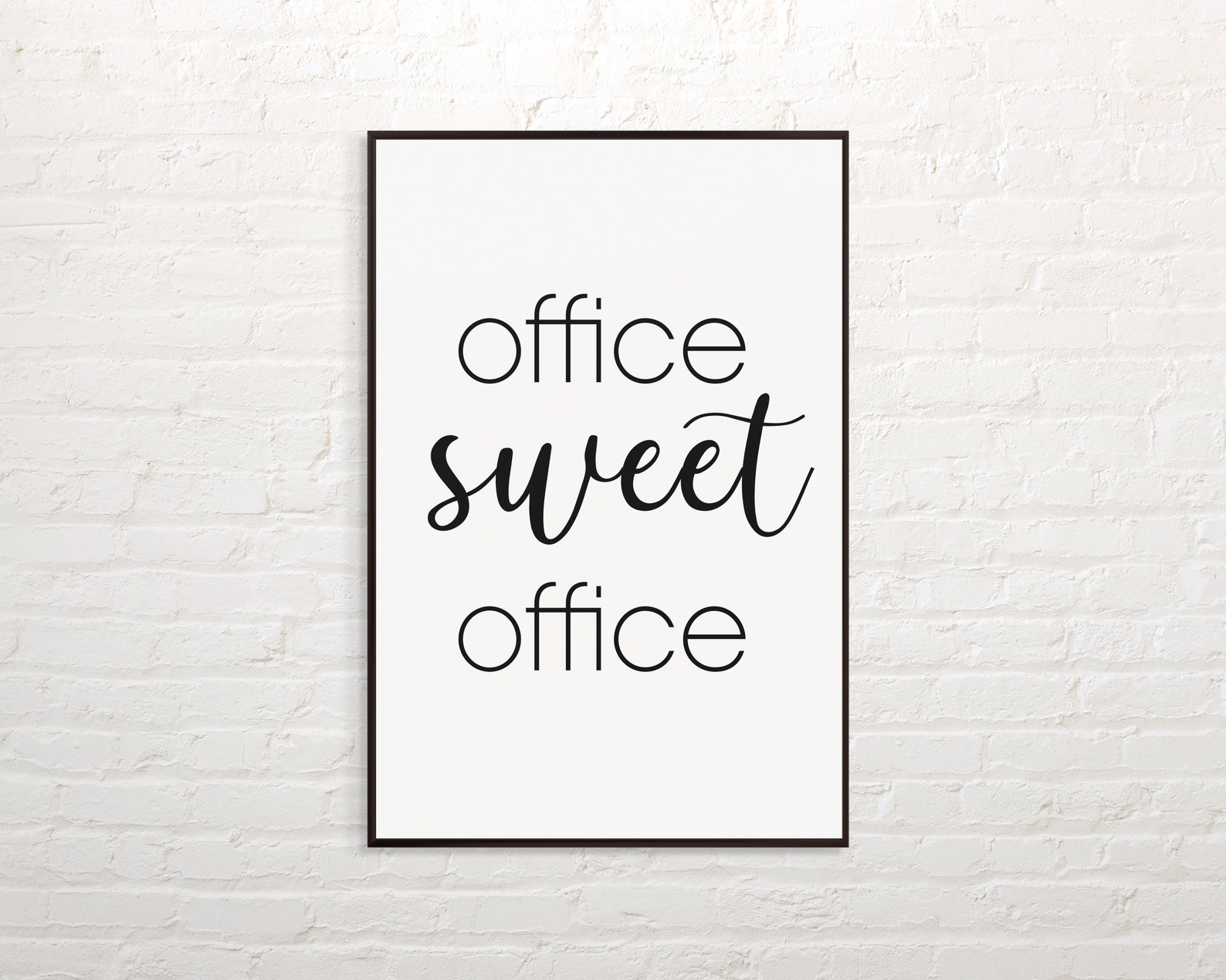 Office Sweet Office Printable, Modern Chic Office Decor, Office Sign ...