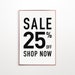 SALE 25% Off, Sign Download for Retail Shops or Boutiques, Small ...