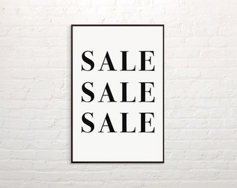 SALE 50% Off, Sign Download for Retail Shops or Boutiques, Small ...