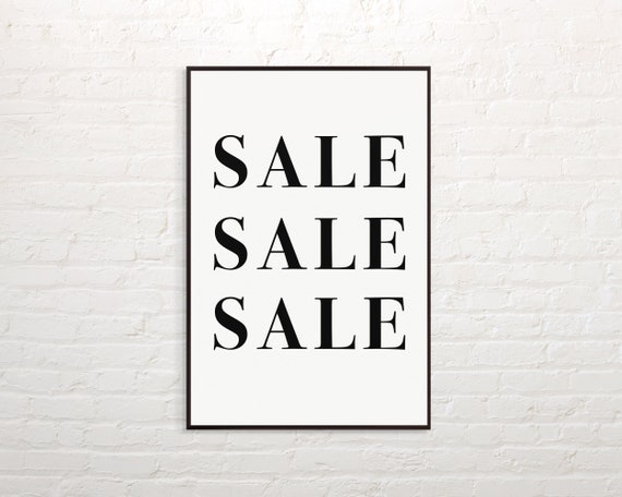 SALE Sign download for Retail shops or Boutiques Small | Etsy