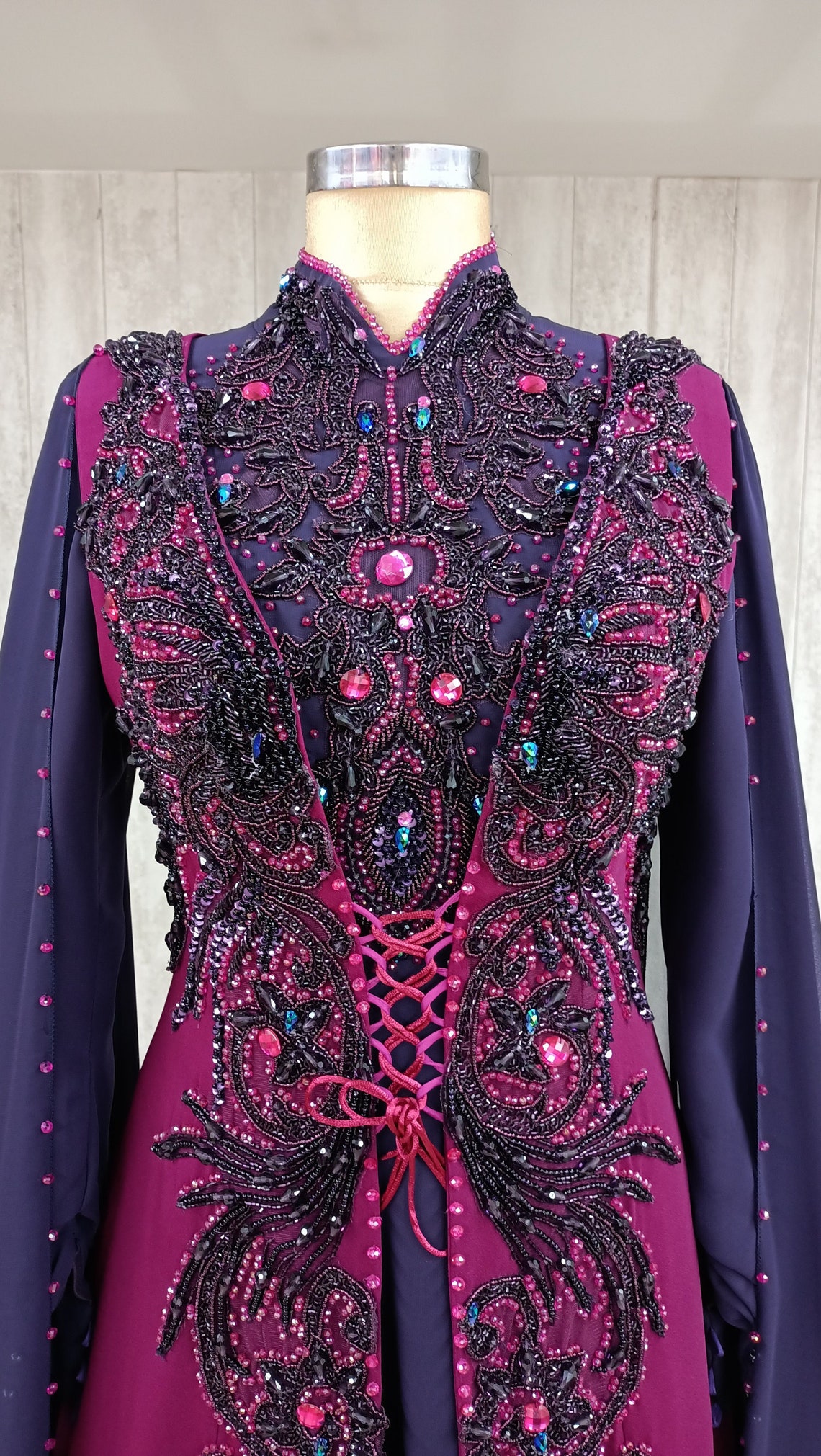 Traditional Caftan With Ottoman Turkish Motif Kaftan Türk - Etsy