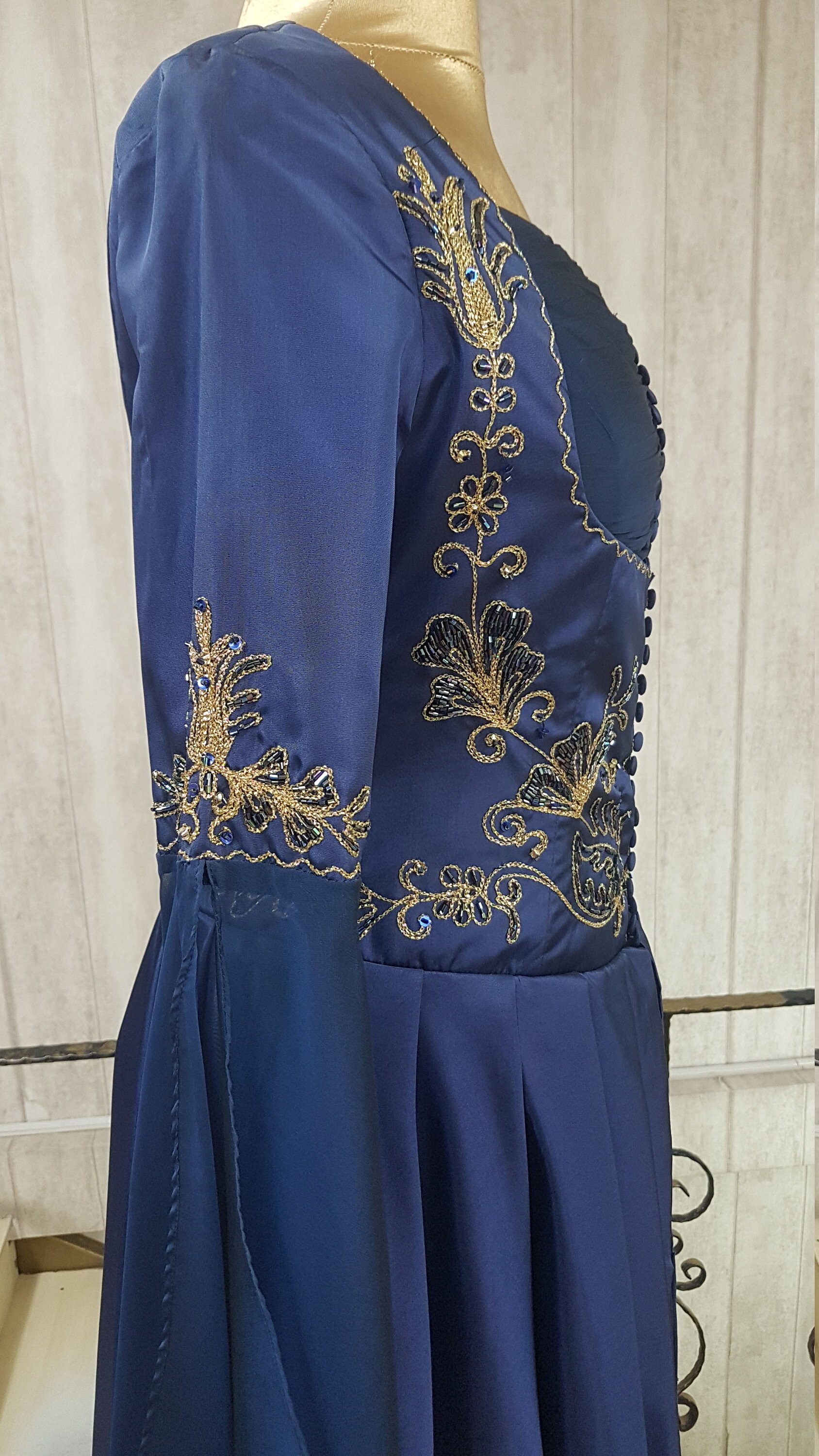 Traditional Caftan With Ottoman Turkish Motif Kaftan Türk - Etsy