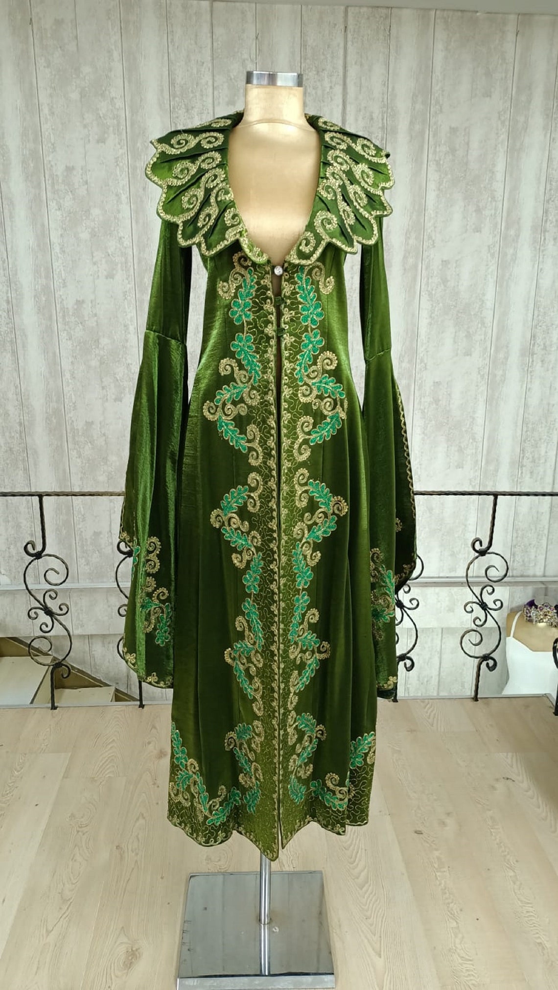 Traditional Caftan With Ottoman Turkish Motif Kaftan Türk - Etsy