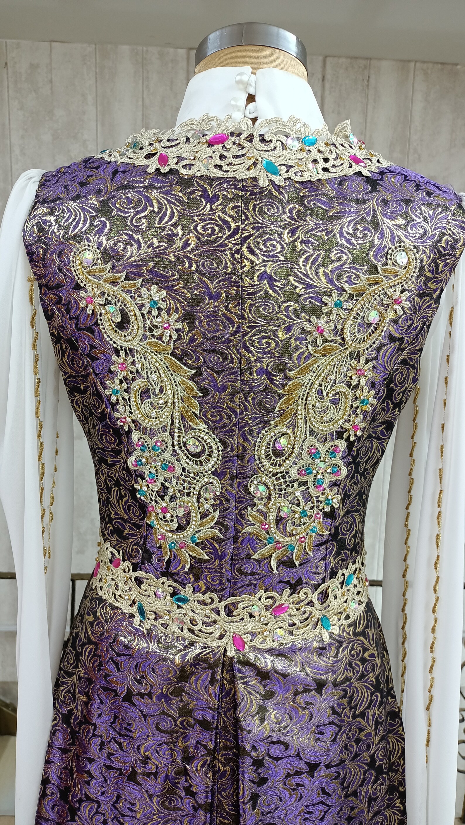 Traditional Caftan With Ottoman Turkish Motif Kaftan Türk - Etsy