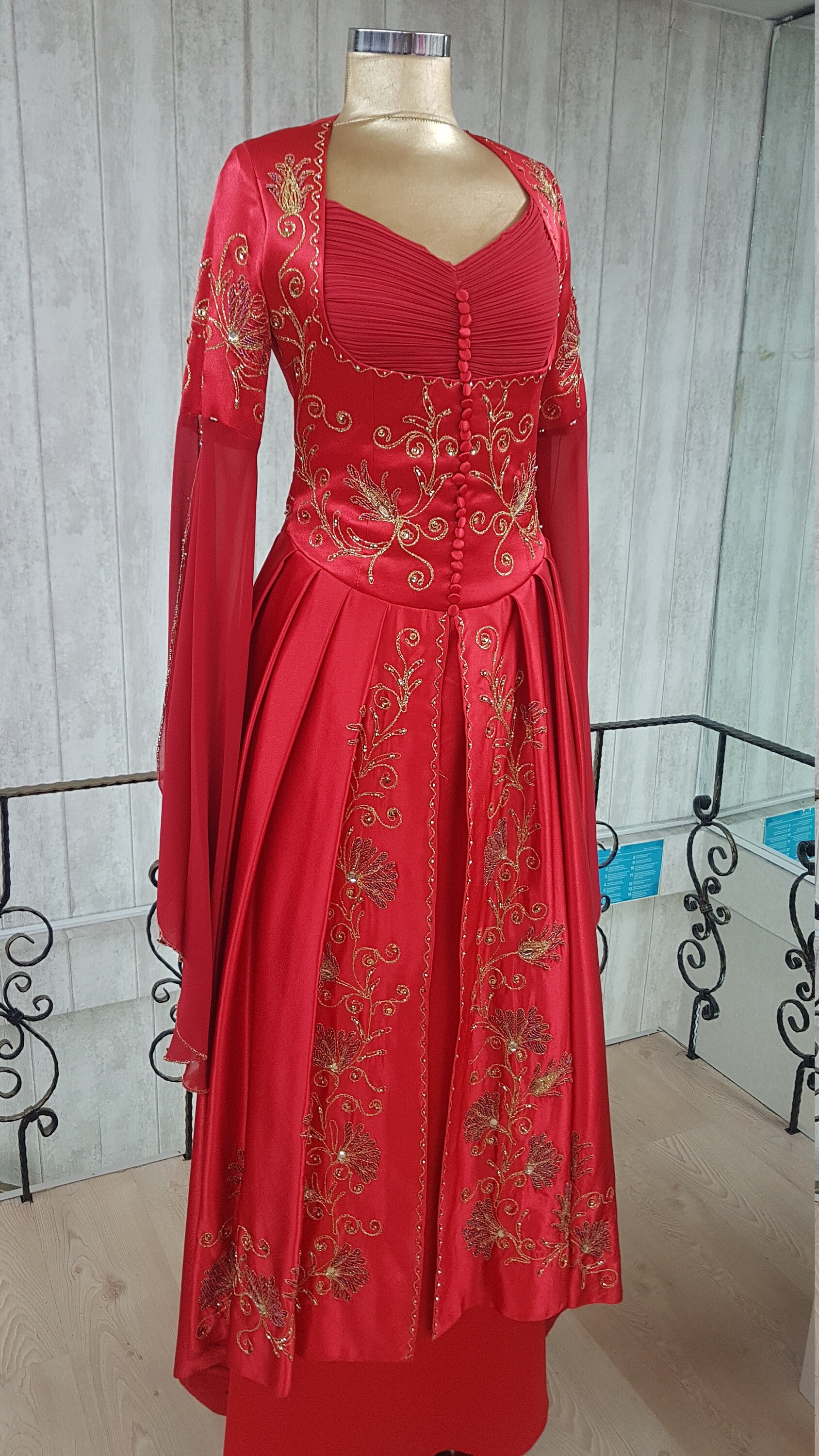 Traditional Caftan With Ottoman Turkish Motif Kaftan Türk - Etsy