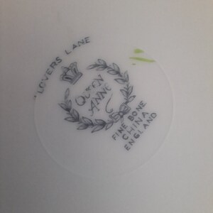 Vintage Queen Anne 'lover's Lane' Cake Plate With Pretty Foxgloves ...