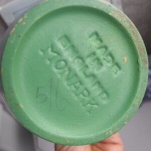 Pretty Teal Art Deco Monark Pottery Vase Unusual Triple Handle - Etsy