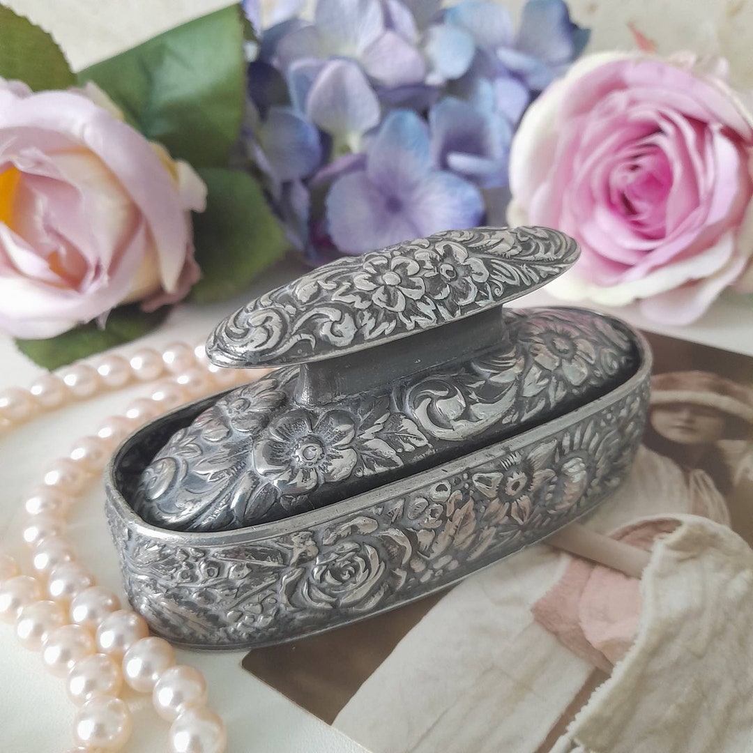 Traditional Antique, Nail Buffer With Tray, Silver Plate Buffer ...