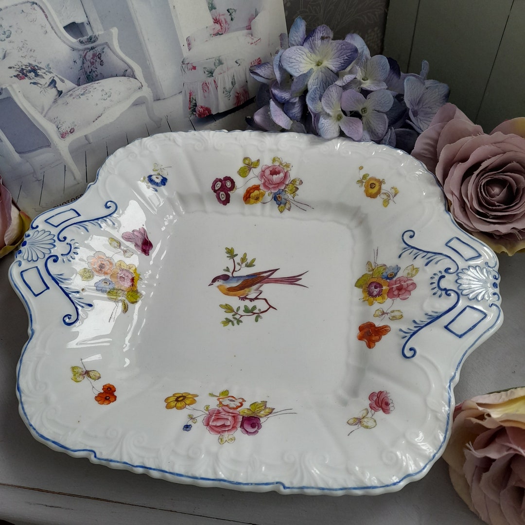 Antique French Sevres Porcelain Cabinet Plate With Handpainted Birds ...