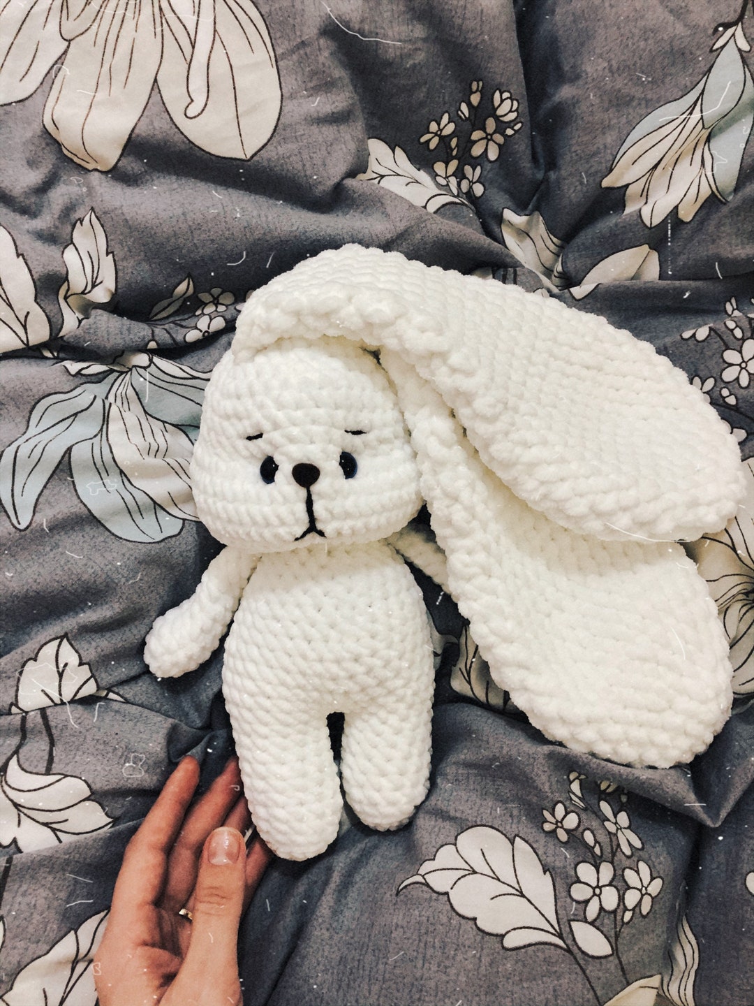 White Bunny Crochet Pattern - Etsy