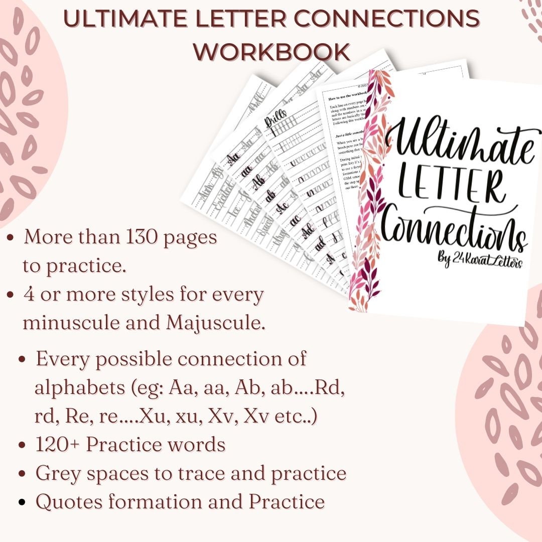 Ultimate Letter Connections Workbook - Etsy