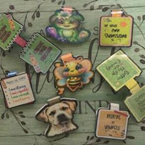 Magnetic Bookmarks and Paper Clips - Etsy