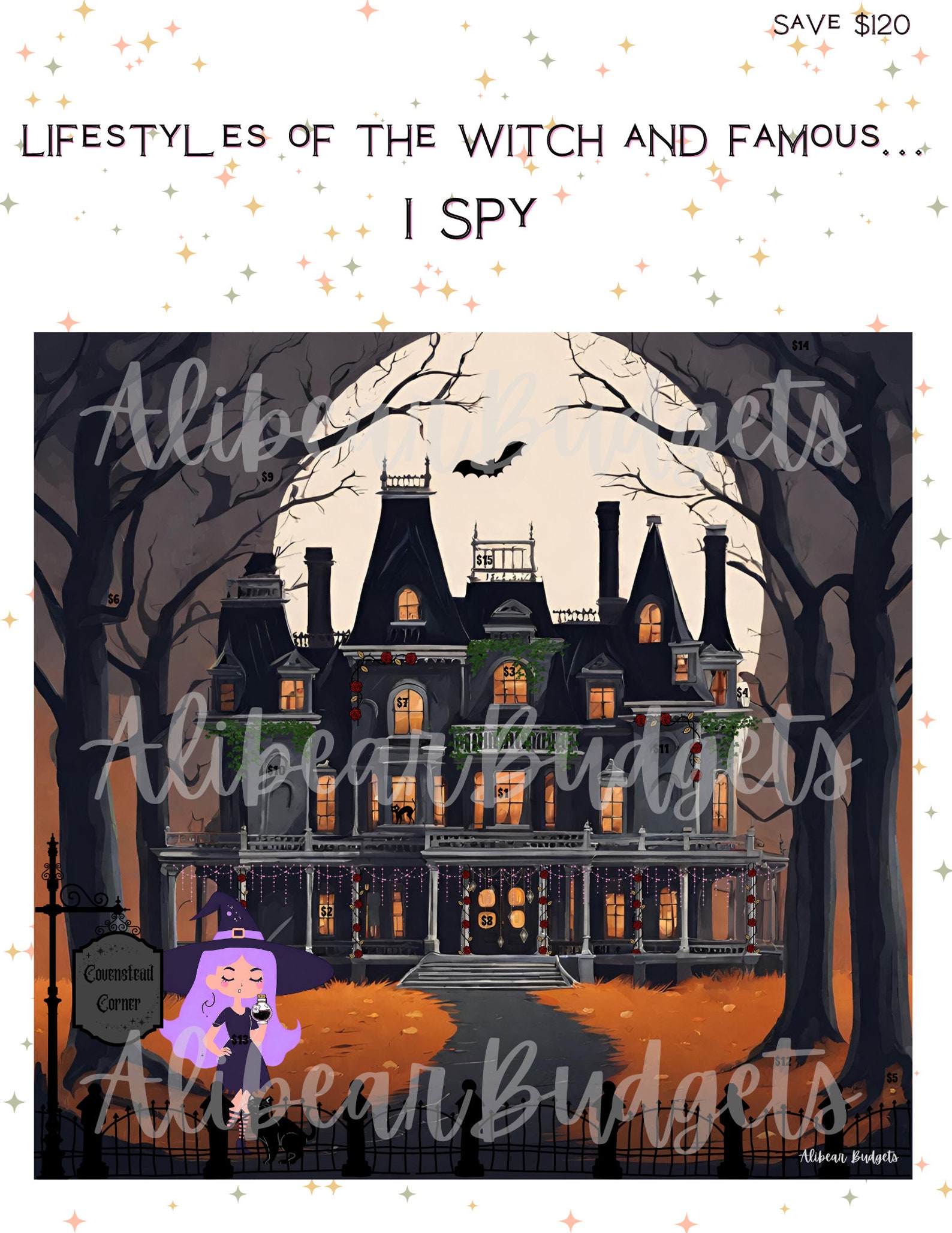 Lifestyles of the WITCH and Famous I Spy Savings Challenge - Etsy
