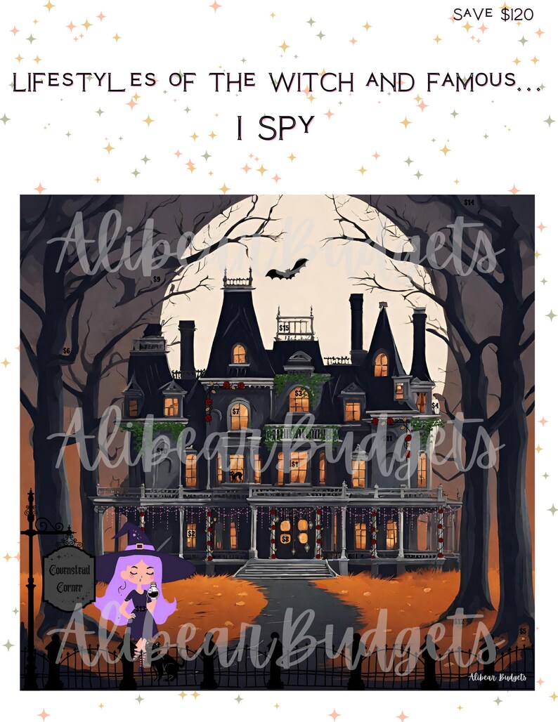 Lifestyles of the WITCH and Famous I Spy Savings Challenge - Etsy