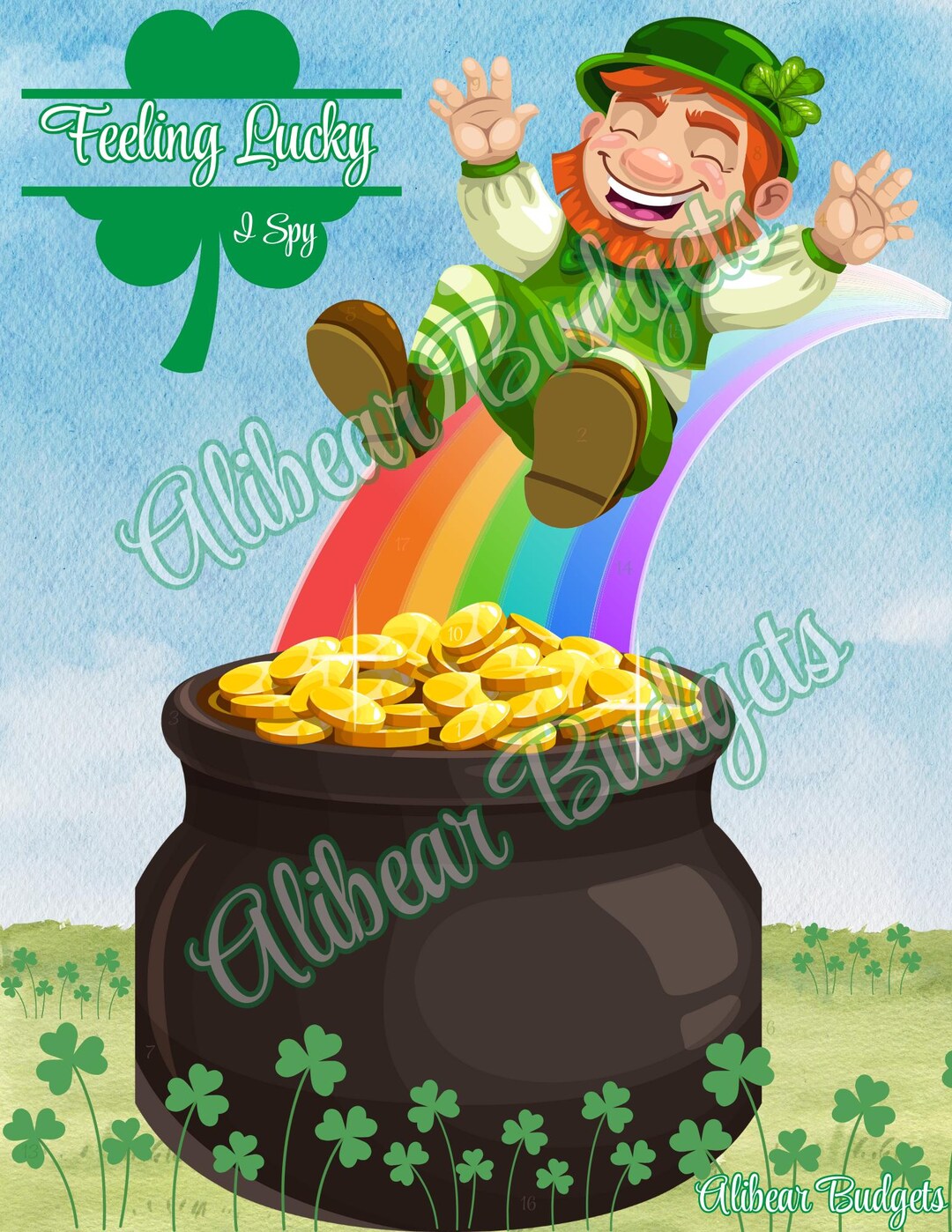 Feeling Lucky I Spy Savings Challenge - Etsy