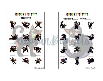 Spooky Roll & Save, Printable Savings Challenge, Halloween, Spooky ...