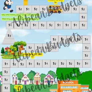 Savings Dice Board Game | Back to School | Digital | Cash Envelope ...