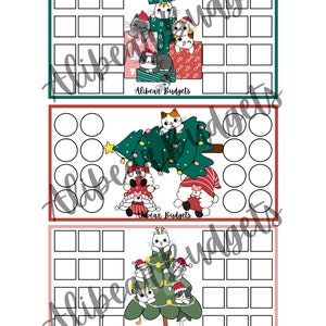 Merry Hiss-mas Mini Savings Challenge | A6 - Etsy