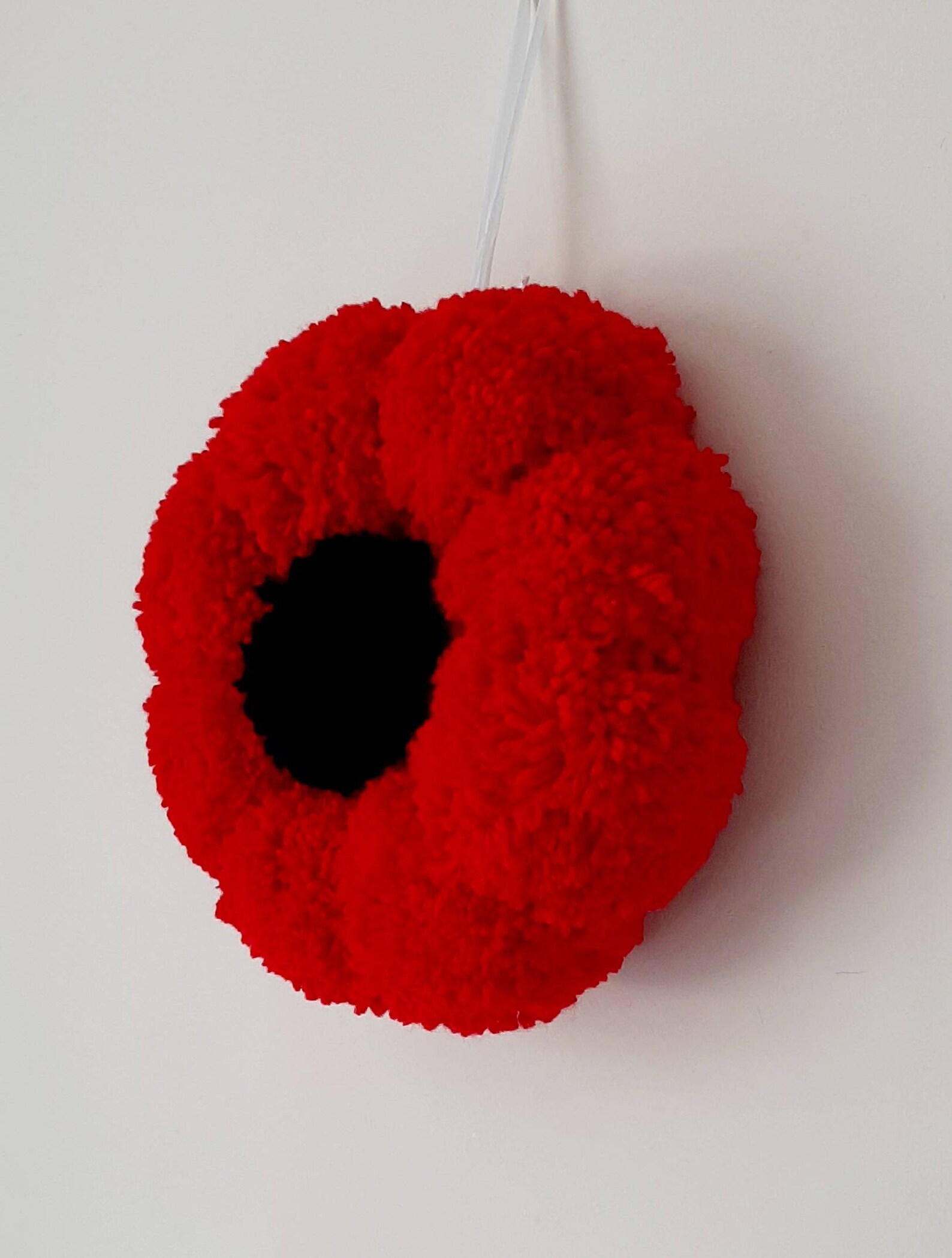 Poppy Wall Hanging Pompom Wall Hanging Poppy Wall ArtPoppy | Etsy