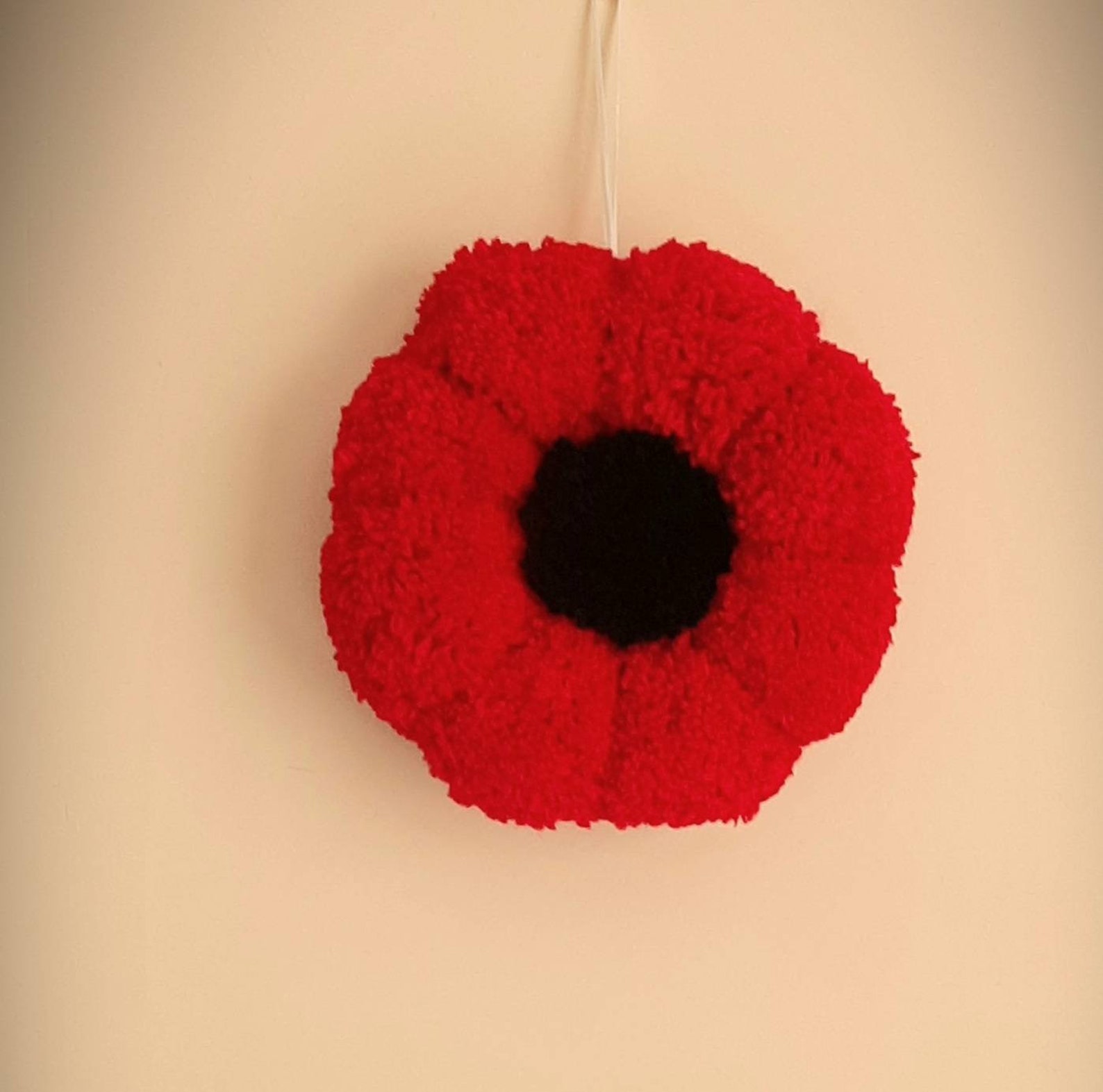 Poppy Wall Hanging Pompom Wall Hanging Poppy Wall Artpoppy - Etsy UK