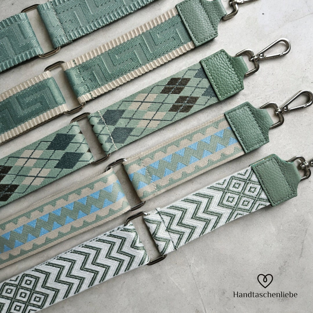 Bag Strap Mint Mint Fabric Strap Boho Interchangeable Strap Bag Strap Green Strap - Etsy UK