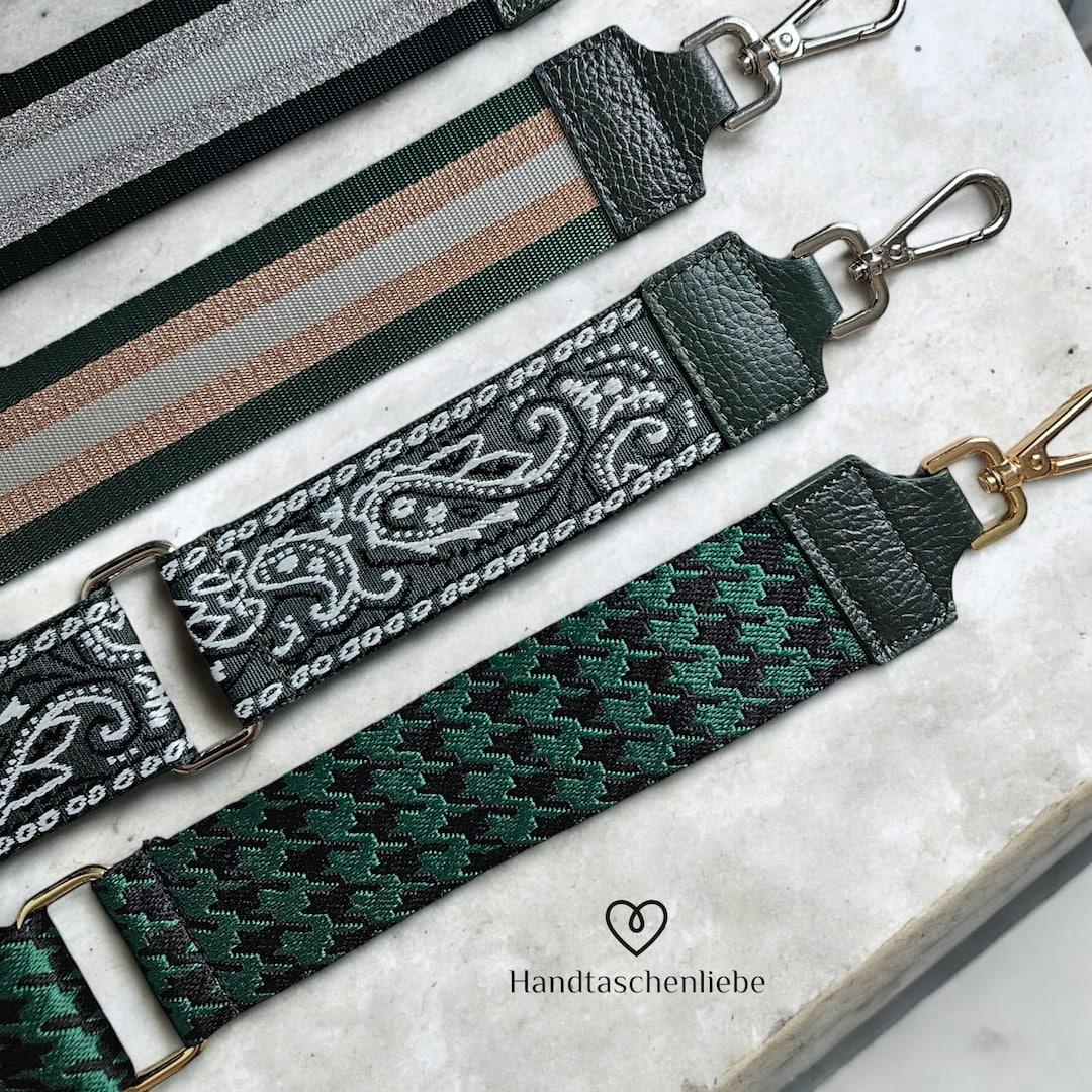Bag Strap Dark Green Fabric Strap Interchangeable Strap Bag Strap Strap ...