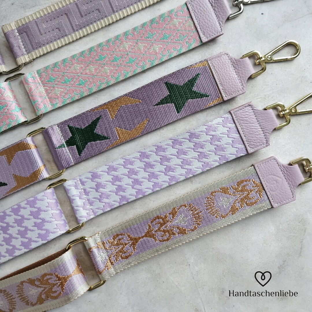 Bag Strap Lilac Purple Fabric Strap Interchangeable Strap Bag Strap ...