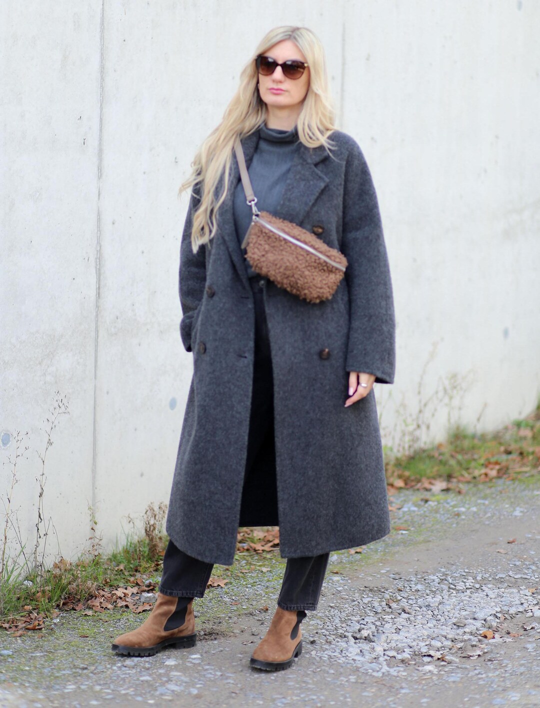 Teddy Faux Fur Bum Bag Fur Bag Shoulder Bag Crossbody Bag Belt Bag With ...