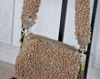 Crossbody Bag Teddy Plush - Etsy
