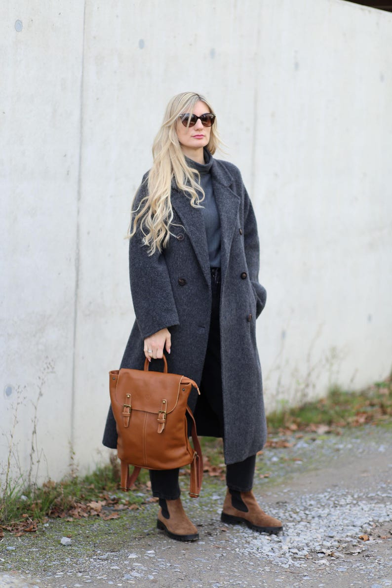 Backpack Leather Handbag Bag Shoulder Bag Back Bag Laptop Bag Uni Bag ...