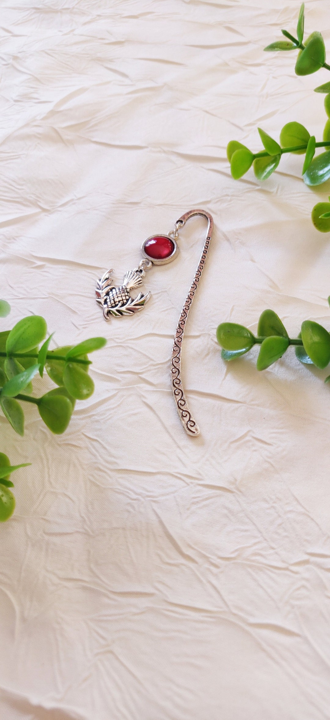 Bookmark Book Scottish Thistle Out Lander Simple, Sassenach Scotland ...