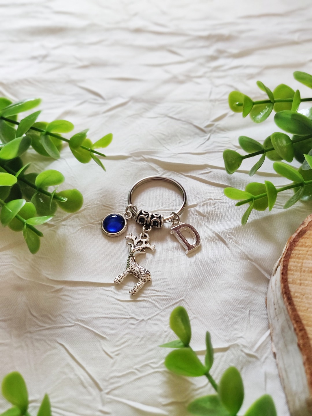 Personalized Scottish Deer Keychain Forest Animal Totem Outlander ...