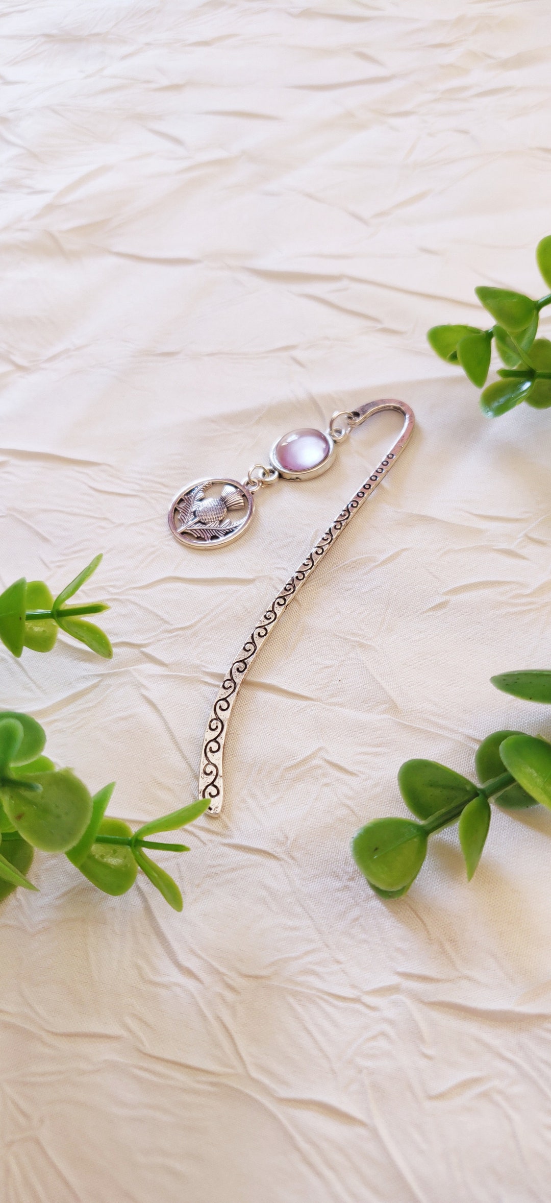 Personalized Scottish Thistle Bookmark Out Lander, Book Letter ...